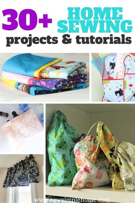 30 Sewing Projects For The Home Sew Simple Home