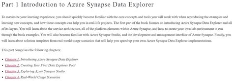Learn Azure Synapse Data Explorer