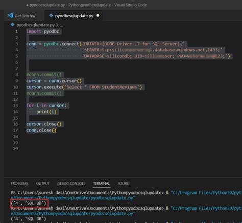 python update statement under pyodbc issue stack overflow