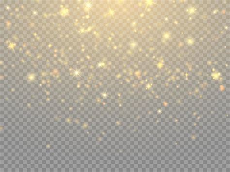 Golden Bokeh Lights With Glowing Particles Isolated 14847038 Vector