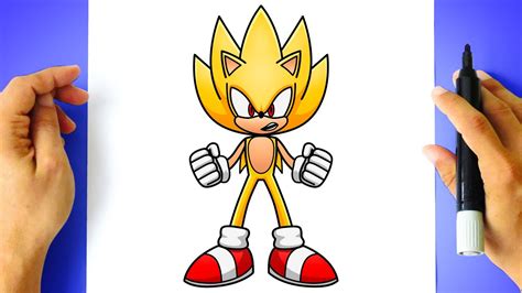 Como DESENHAR O SUPER SONIC Como DIBUJAR A SUPER SONIC Sonic