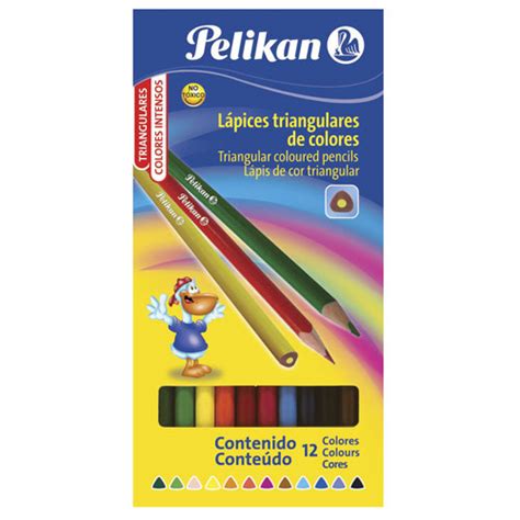 Lápices De Colores Pelikan Triangulares con 12 Lumen