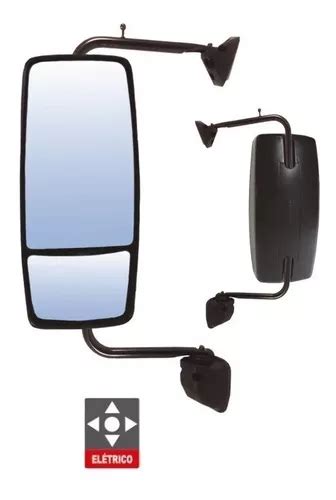 Retrovisor Ford Cargo Bifocal Convexo Eletrico S Desem