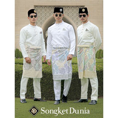 BAJU MELAYU NIKAH SLIM FIT DUCHESS White Off White Cream