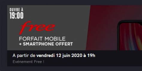 Nouvelle vente privée Veepee forfait Free mobile de juin