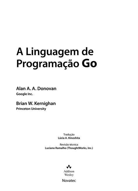 A Linguagem de Programação Go by Novatec Editora Issuu