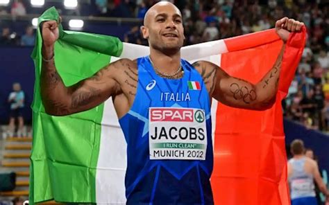 Europei Atletica Marcell Jacobs Vince Loro Nei Metri Foto