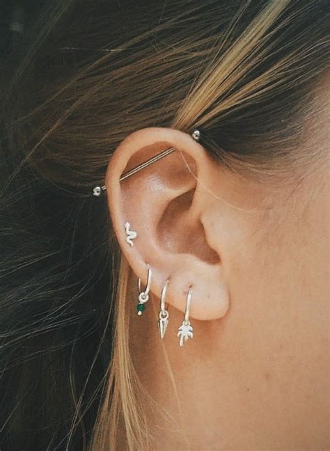 Industrial Piercing Ideas Ear Peircings Pretty Ear Piercings Multiple
