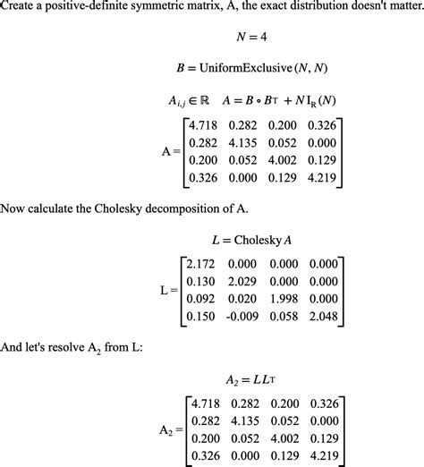 text{cholesky}