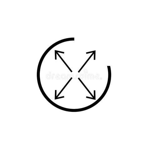 Expand Icon Vector Sign And Symbol Isolated On White Background Expand