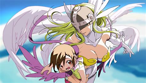 Yagami Hikari And Angewomon Digimon And More Drawn By Yoko U Danbooru