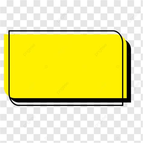 Yellow Text Box Label Banner Yellow Text Box Label Png Transparent