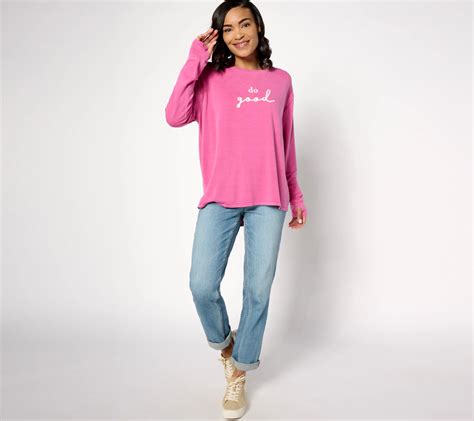 As Is Studio Park X Kerstin Lindquist Affirmations Knit Top QVC