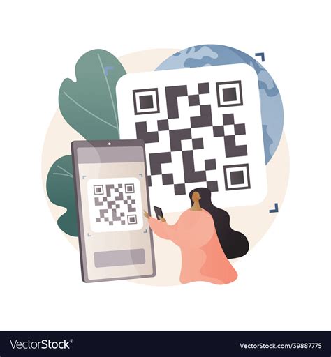 Qr Code Abstract Concept Royalty Free Vector Image