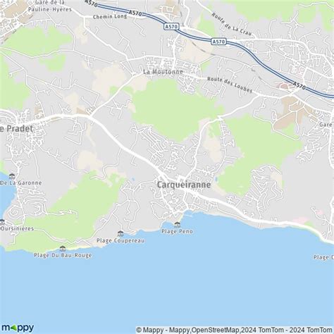 Map Carqueiranne Map Of Carqueiranne 83320 And Practical Information