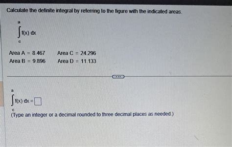 Solved Calculate The Definite Integral By Referring To The Chegg