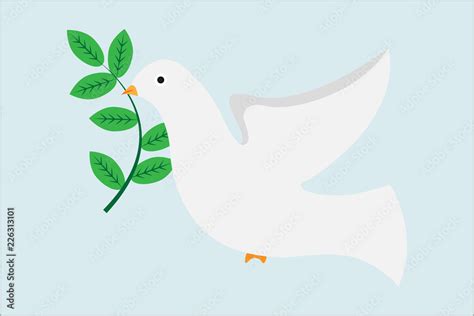 Paloma Blanca De La Paz Stock Vector Adobe Stock