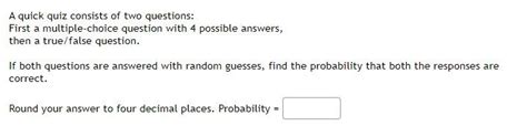 solved a quick quiz consists of two questions first a