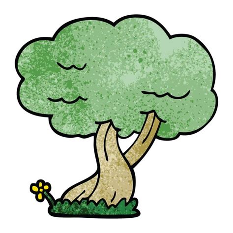 Dibujo Animado Garabato Rbol Vector Ilustraci N Vector De Stock Por