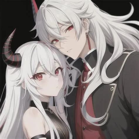 Anime Men That Haves White Hair And Red Eyes And 2 B