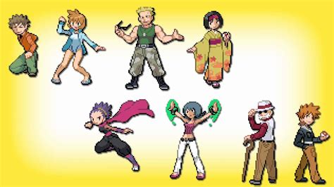 Pok Mon G S C Remix Kanto Gym Leader Battle Youtube