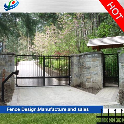 Easily Assembled Modern Sliding Fence Wrought Iron Main Classical Swing