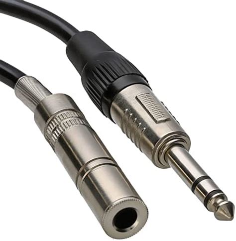 6 35 mm TRS Jack femelle vers 6 5 mm stéréo Jack fiche câble 3 m