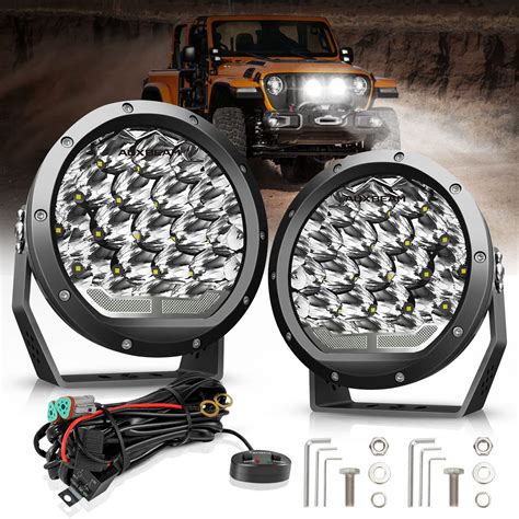 Buy Auxbeam Inch Led Round Driving Light Pcs Offroad Lights Pods