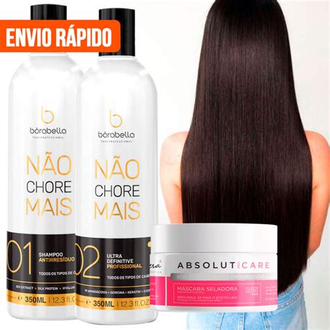 Escova Progressiva Não Chore Mais Orgânica Sem Formol 350ml Máscara