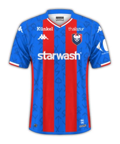 SM Caen 2023 24 Home Kit