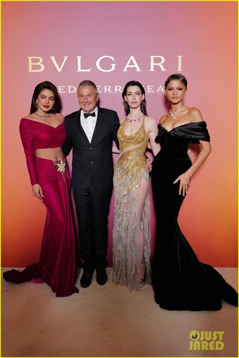 Zendaya Anne Hathaway Priyanka Chopra Stun At Bulgari S High Jewelry