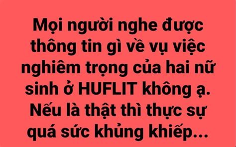 Trường HUFLIT lên tiếng về nữ sinh nghi bị xâm hại tình dục Home