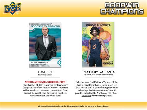 2023 Upper Deck Goodwin Champions Trading Cards BLASTER