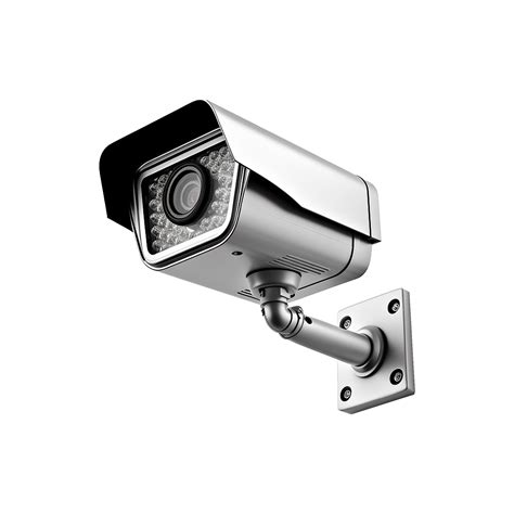 AI Generated Wall Mount Cctv Security Camera Isolated On Transparent