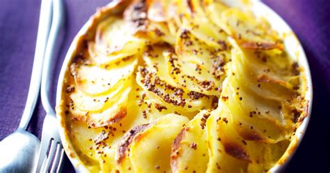 Recette gratin de pommes de terre à la moutarde Marie Claire