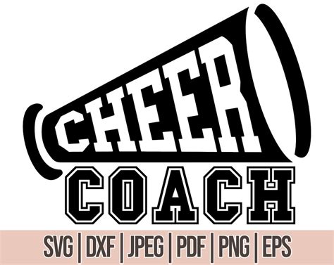 CHEER COACH SVG Cheer Coach Png Dxf Svg Pdf Eps Etsy