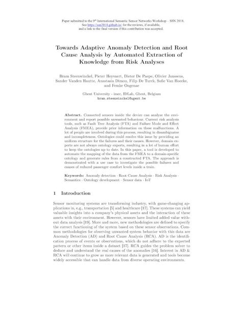 pdf towards adaptive anomaly detection and root cause analysis · towards adaptive anomaly
