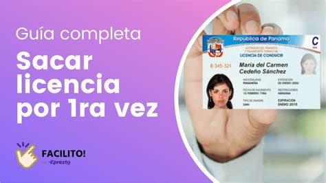 Cómo sacar licencia por primera vez guía completa Eprezto Panamá
