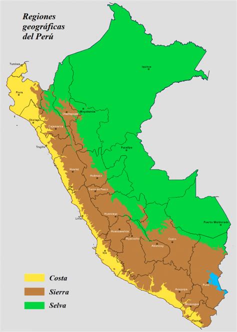 Las regiones geográficas del Perú Geografía Infinita