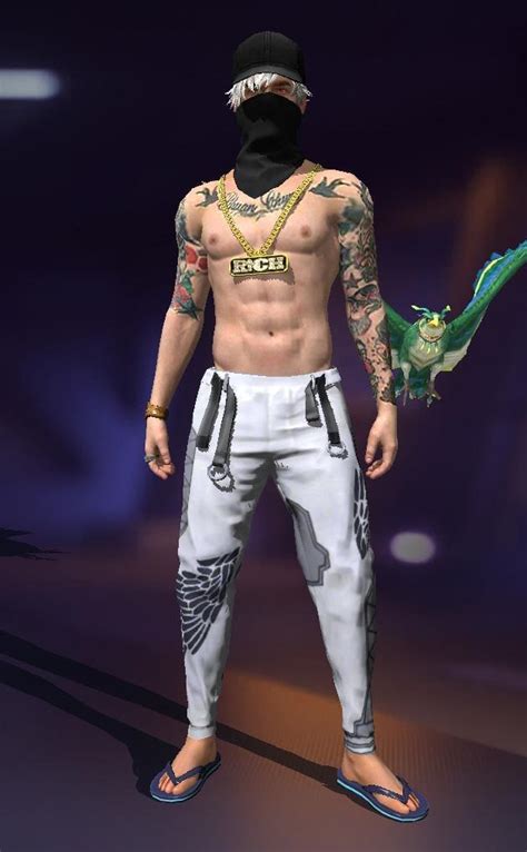 Angelical Branca Combinação de Roupas e Skins Free Fire Mania