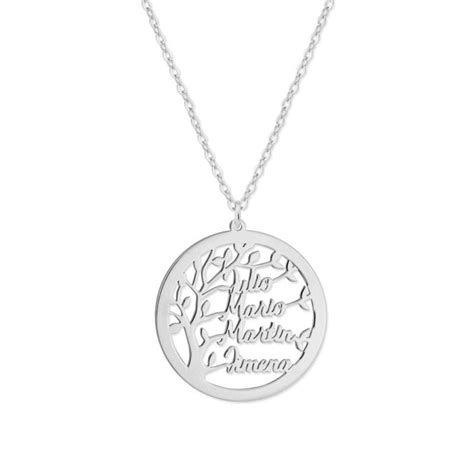 Colgante para Personalizar en Plata de Ley 925 y Árbol de la Vida