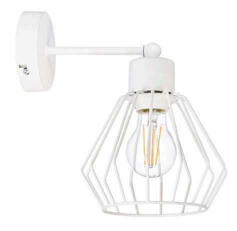 Lampa Kinkiet E27 Ścienny Stały Loft Drut Brylant INECT Sklep EMPIK