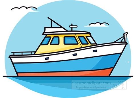 Boats And Ships Clipart Small Leisure Boat Clip Art