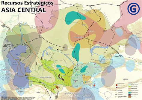 Mapa De Los Recursos Estrat Gicos De Asia Central Geopol