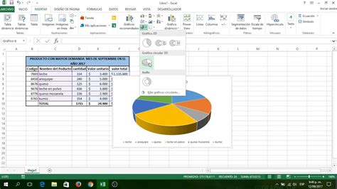 Como insertar un gráfico en excel Fácil YouTube