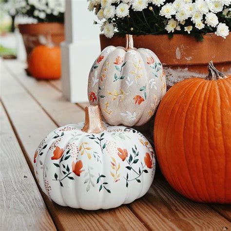 Pumpkin Painting Ideas Easy Scary Pumpkin Painting Ideas No Carve