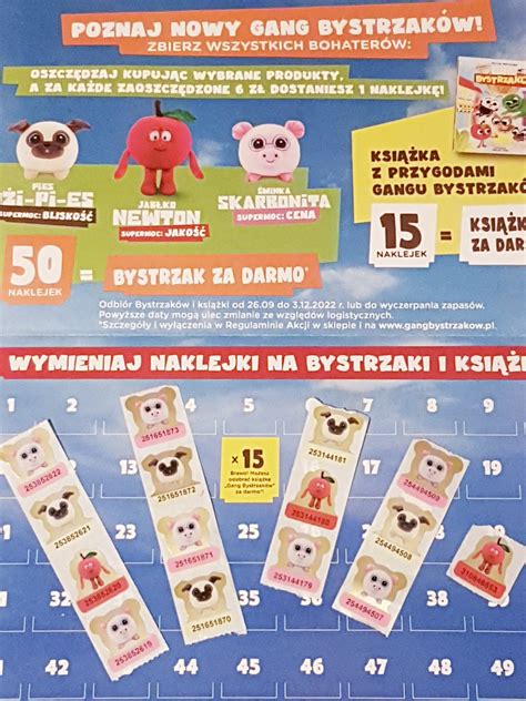 Naklejki Z Biedronki Gang Bystrzak W Sztuk Warszawa Kup