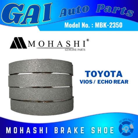 Brake Shoe For Toyota Vios Echo Rear Mohashi Genuine Parts Mbk
