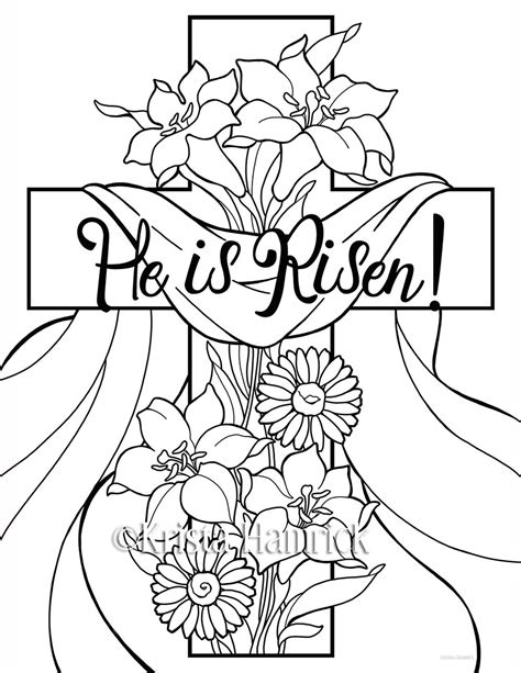 Coloring Pages Easter Jesus