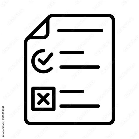 Icono de documento Evaluación Ilustración vectorial Stock Vector